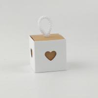 China Biodegradable 5.5cm Candy Kraft Paper Favor Boxes With Rope Ring for sale