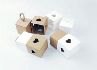 China Biodegradable 5.5cm Candy Kraft Paper Favor Boxes With Rope Ring for sale