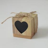 China 5x5cm Bonbonniere Wedding Favour Gift Boxes With Rope for sale