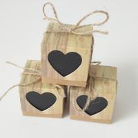 China Love Heart  2x2 Inches Unique Wedding Favour Gift Boxes for sale