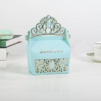 China 230g Whitecard Elegant Crown Childrens Wedding Favour Boxes for sale