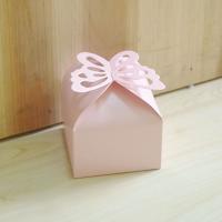 China Exquisite Laser Cut Pearlized Paper Wedding Favor Chocolate Boxes for sale