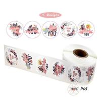 China 7g/PC Flowers Personalised Gift Cosmetic Label Stickers For Packaging for sale