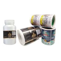 China Food Supplement  Bopp Roll 24H Printing Silver Vinyl Metal Foil Stickers for sale