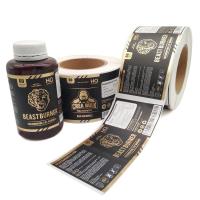 China Food Supplement  Bopp Roll 24H Printing Silver Vinyl Metal Foil Stickers for sale