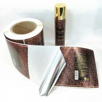 China Cosmetics Adhesive Vinyl Bopp Polypropylene Logo Metallic Label Stickers for sale