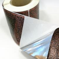 China Cosmetics Adhesive Vinyl Bopp Polypropylene Logo Metallic Label Stickers for sale