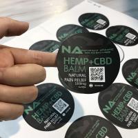 China Adhesive Vinyl Round Waterproof Sticker  Printing logo labels for sale