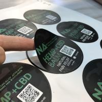 China Adhesive Vinyl Round Waterproof Sticker  Printing logo labels for sale