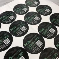 China Adhesive Vinyl Round Waterproof Sticker  Printing logo labels for sale
