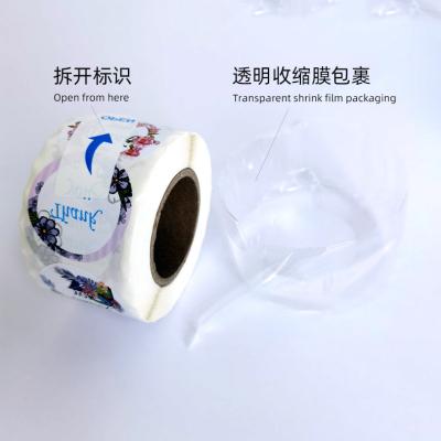 China UV Varnishing Vinyl Pre Printed Die Cut Circle Roll Custom Sticker Labels for sale