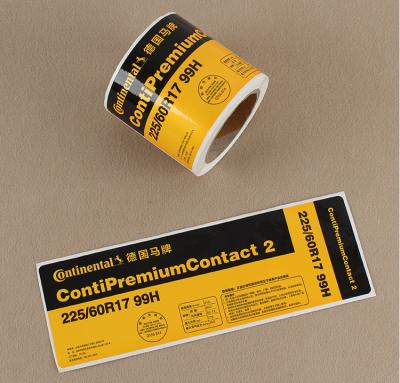 China Customized Logo Self Adhesive Vinyl Label Sticker Oil Resistance for sale