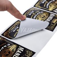 China Embossed 10 Colors Rectangle CMYK PMS Cosmetic Label Stickers for sale