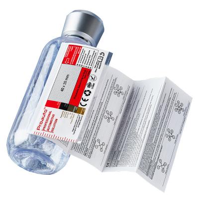 China Transparent PMS Freeze Resistant Custom Clear Cosmetic Bottle Labels for sale