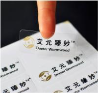 China Transparent PMS Freeze Resistant Custom Clear Cosmetic Bottle Labels for sale