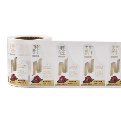 China Custom Adhesive Waterproof Label Synthetic Paper Body Wash Bottle Packaging for sale