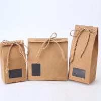 China Biodegradable Food Safe Medium 250g Kraft Paper Gift Bags for sale