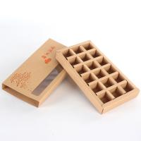 China Sliding Cover Kraft Paper Gift Boxes with a Grid Draw for sale