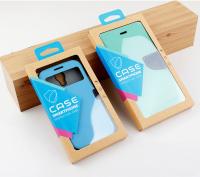 China Customized Phone Case Packaging Kraft Paper Box with Clear pvc Window for sale