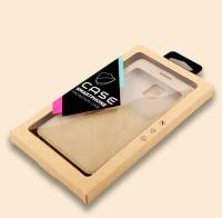 China Customized Phone Case Packaging Kraft Paper Box with Clear pvc Window for sale