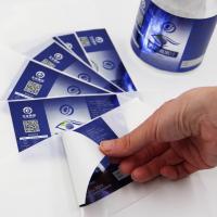 China PET Bopp Biological Bottle Metallic Foil Labels Stickers for sale