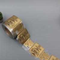 China CMYK Semi Plastic  3D Beer Bottle Embossed Metallic Label Stickers for sale
