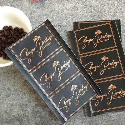 China Waterproof Untearable Rose Gold Foil Die Cut EP  Custom Metallic Stickers for sale