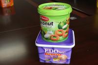 China Custom  Printing IML  PP Plastic Label Sticker for Cookie Ice Cream  Containers for sale