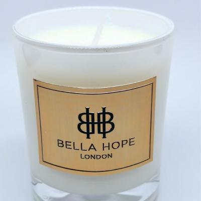 China Debossing Hot Stamping Gold Foil Bulk Candle Custom Die Cut Vinyl Stickers for sale