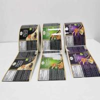 China Shinny Gold Metallic Printing Adhesive Label for Health Product for sale