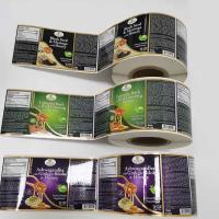 China Fade Resistance PMS Adhesive Bopp Vinyl Honey Jar Metallic Label Stickers for sale