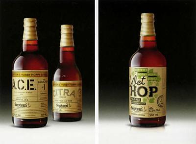 China Customized UV Printed Bopp Homebrew Beer Label Sticker for sale