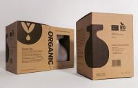 China Loading 5kg Recyclable Cardboard Kraft Paper Gable Boxes for sale
