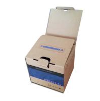 China Loading 5kg Recyclable Cardboard Kraft Paper Gable Boxes for sale