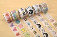 China 15mm Width Patterned Decorative Washi Tape Muji Patterned Washi Tape Scrapbook for sale