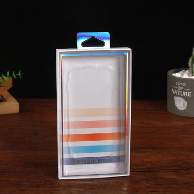China PMS Printing Cell Phone Clear PVC Packaging Box Matte Varnishing for sale