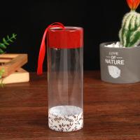 China Cylinder Shape Stationery Clear PVC Packaging Box CMYK Printing for sale