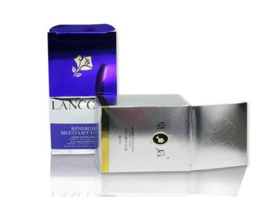 China Anti Scratch Glossy Paper Foil Stamped Gift Boxes For Make Up Product Packaging for sale