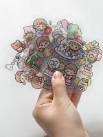 China Paper Craft Ornament Permanent Waterproof Labels For Girls for sale