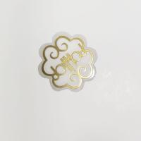 China Hot Stamp Foil Stamped Sticker Notary Seal label Sticker Anti Counterfeit for sale