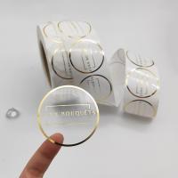 China Hot Stamp Foil Stamped Sticker Notary Seal label Sticker Anti Counterfeit for sale