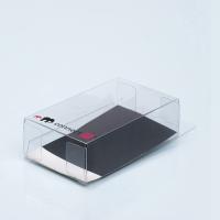 China Stamping Clear PVC Packaging Box Embossed Logo With Hanging Hook for sale