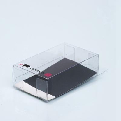 China Stamping Clear PVC Packaging Box Embossed Logo With Hanging Hook for sale