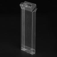 China Stamping Clear PVC Packaging Box Embossed Logo With Hanging Hook for sale