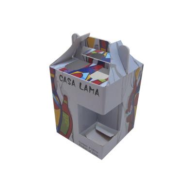 China Foil Stamped Champagne Gift Box CMYK Laminated Wine Packaging Boxes for sale