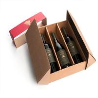 China Kraft Wine Bottle Postal Boxes with a Hanger for sale