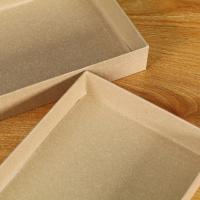 China Brown 350gsm Kraft Paper Gift Boxes Food Safe Foldable for sale