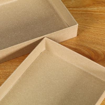 China Brown 350gsm Kraft Paper Gift Boxes Food Safe Foldable for sale