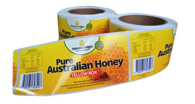China Non Residue Waterproof  Honey Glass Jars  Labels and Seal Sticker for sale