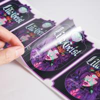 China Customized Holographic Metallic Cosmetics Labels Vegan Holographic Sticker for sale
